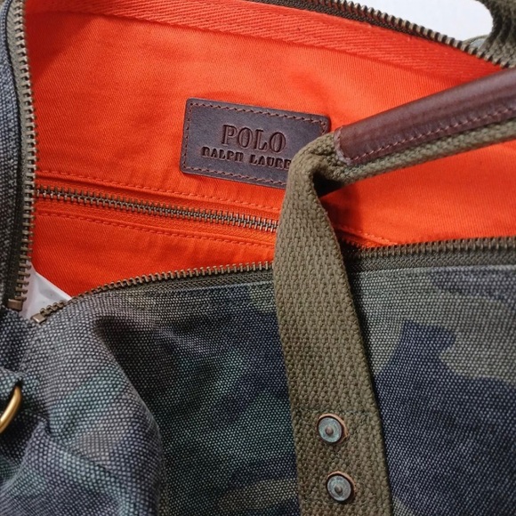 Polo Ralph Lauren | Bags | Polo Ralph Lauren Tigerpatch Camo Canvas Freedom Seekers Duffel Bag ...